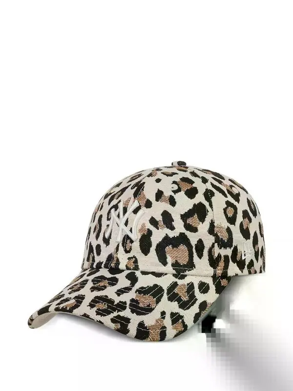 New Era Leopard-print Cotton Cap - Neutrals