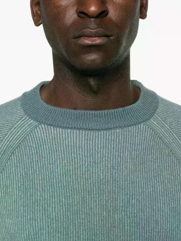 FILIPPO DE LAURENTIIS Ribbed-knit Raglan-sleeve Sweater