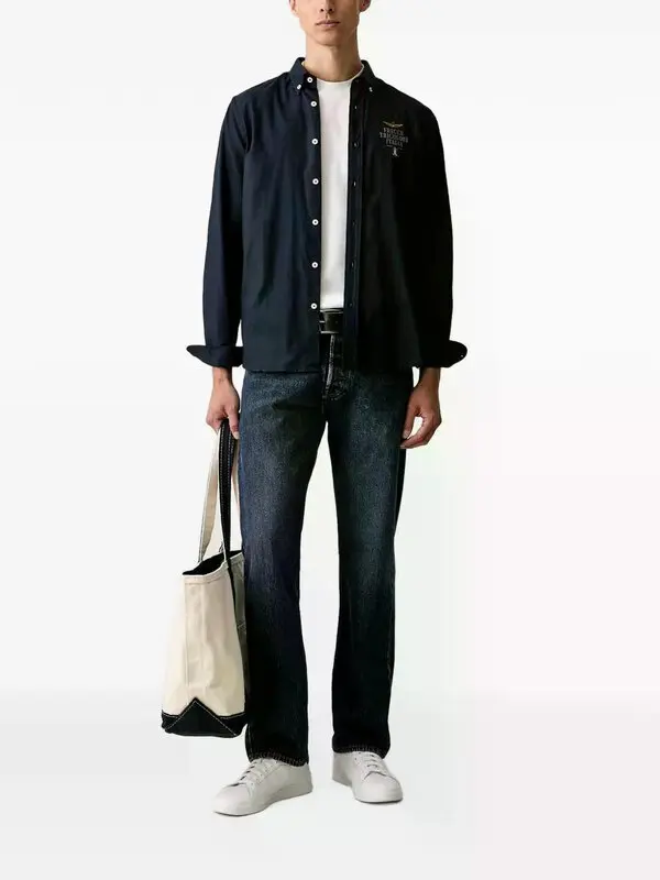 AERONAUTICA MILITARE Cotton Shirt - Blue