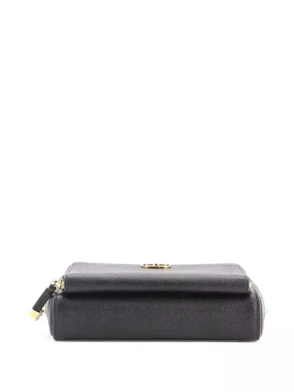 Dior Caro Double Pouch Leather Crossbody Bag