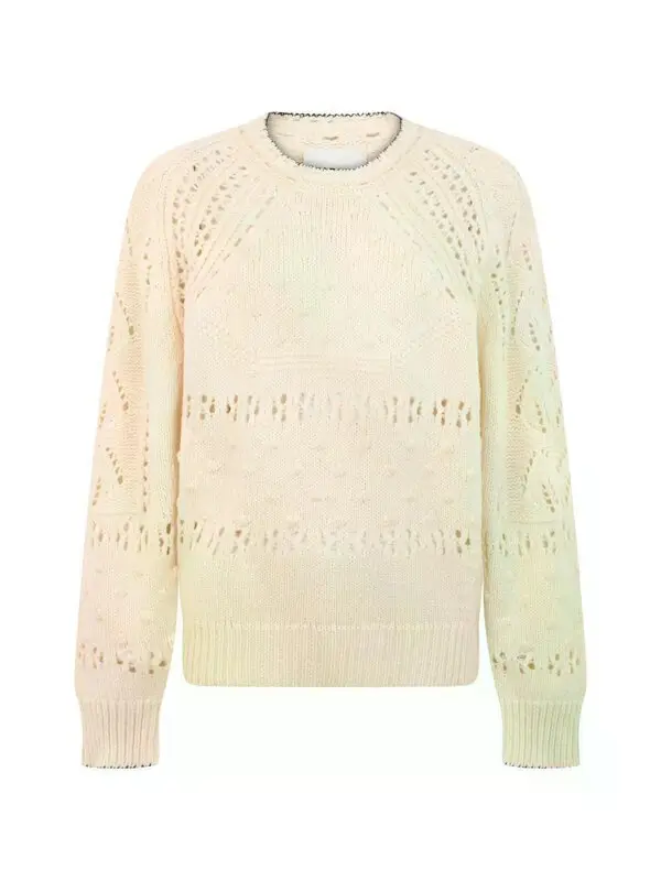 MARANT ETOILE Pointelle-knit Bobble-detail Sweater