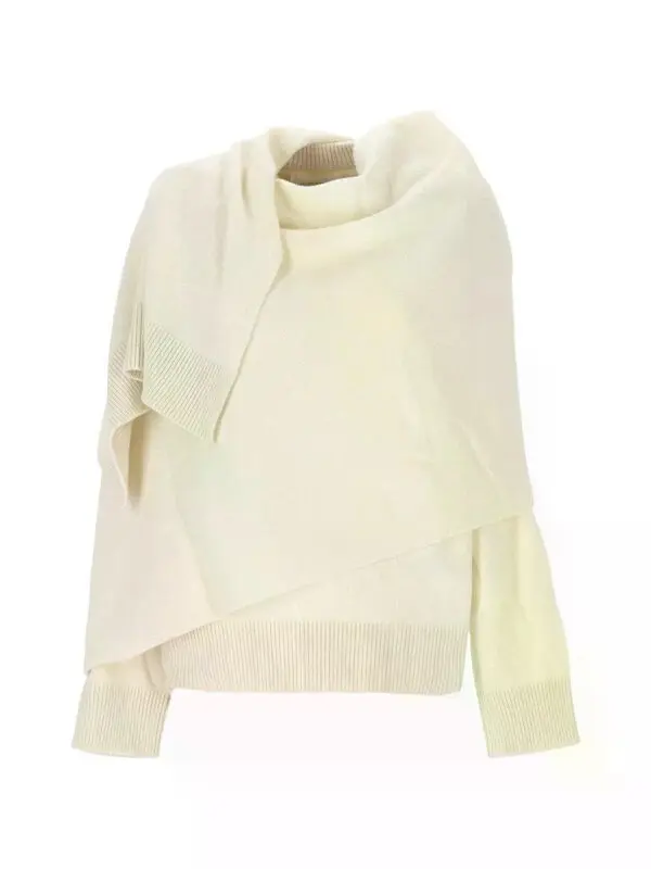 ARMARIUM Draped-detail Knitted Sweater