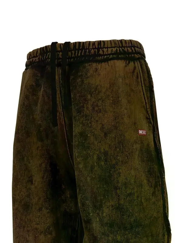 DIESEL® Acid-wash Sweatpants With Raw Edges