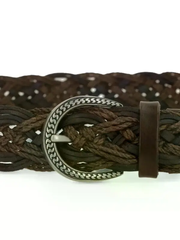 Brunello Cucinelli Braided Leather Belt