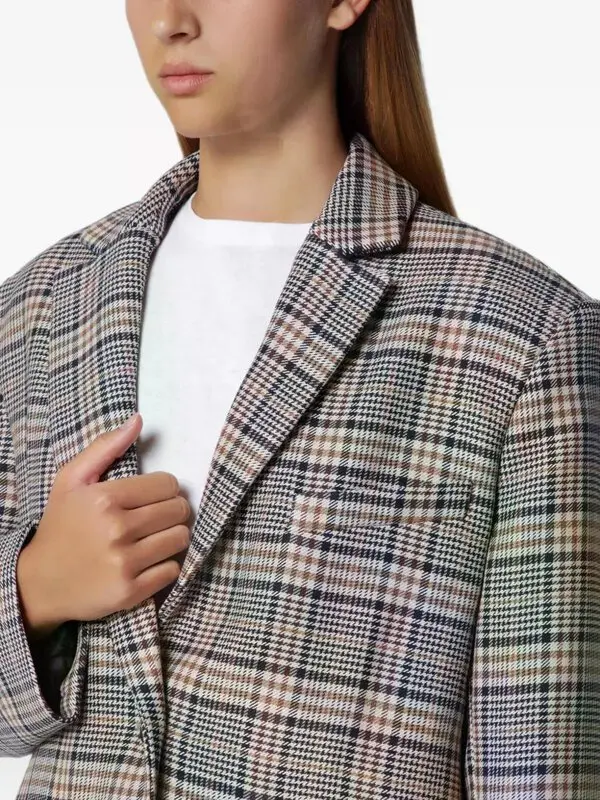 ANINE BING Quinn Check-pattern Blazer