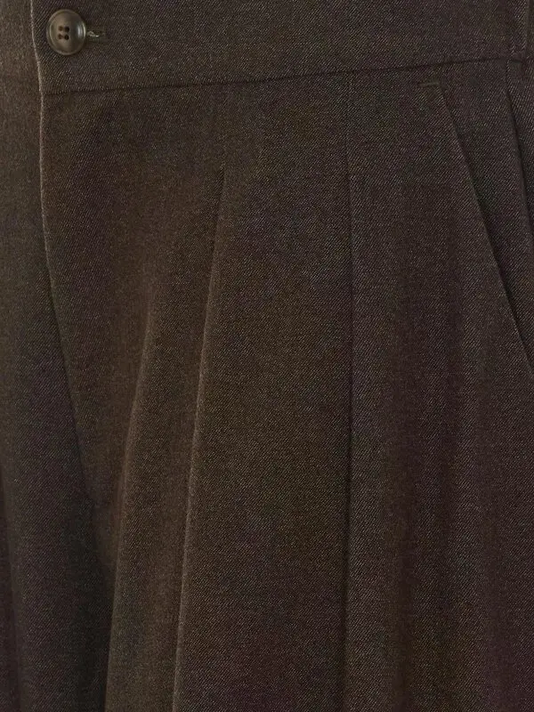 ELEH Pleated Wide-leg Trousers