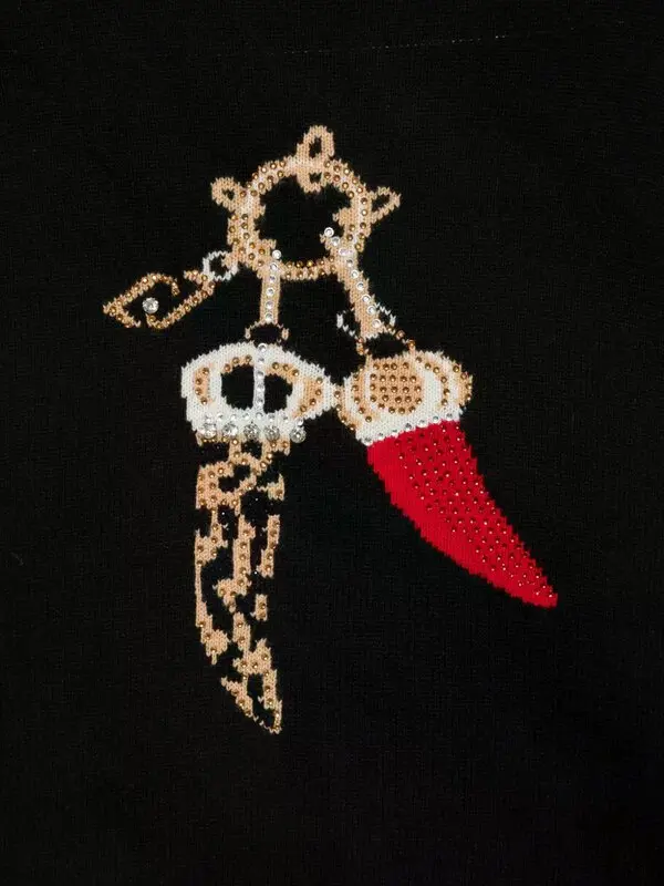 Liu Jo Long-sleeve Embellished Sweater
