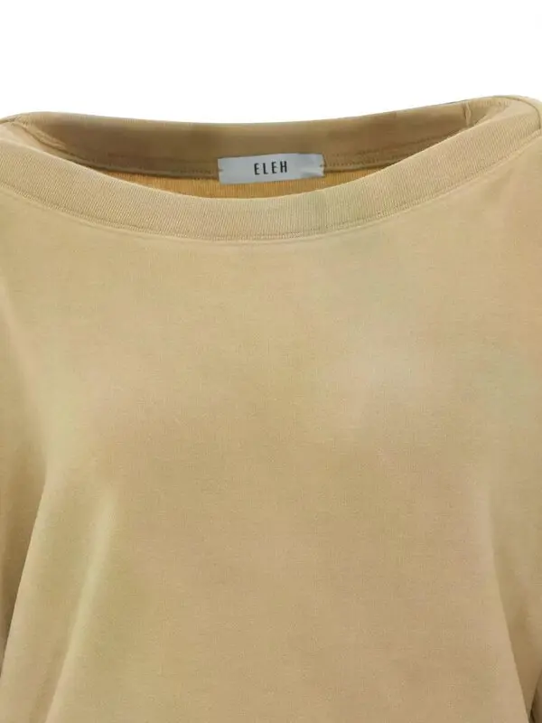ELEH Asymmetric-hem Long-sleeve T-shirt