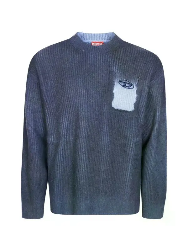 DIESEL® Wool-blend Jumper With Mock Pocket