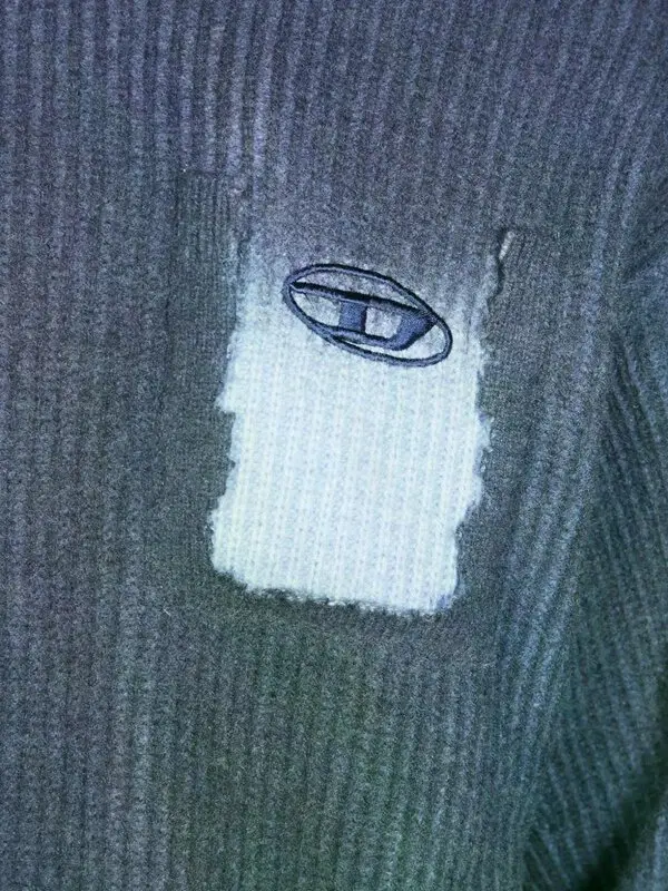 DIESEL® Wool-blend Jumper With Mock Pocket