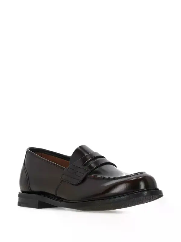 Church's Polished Leather Loafers - Brown