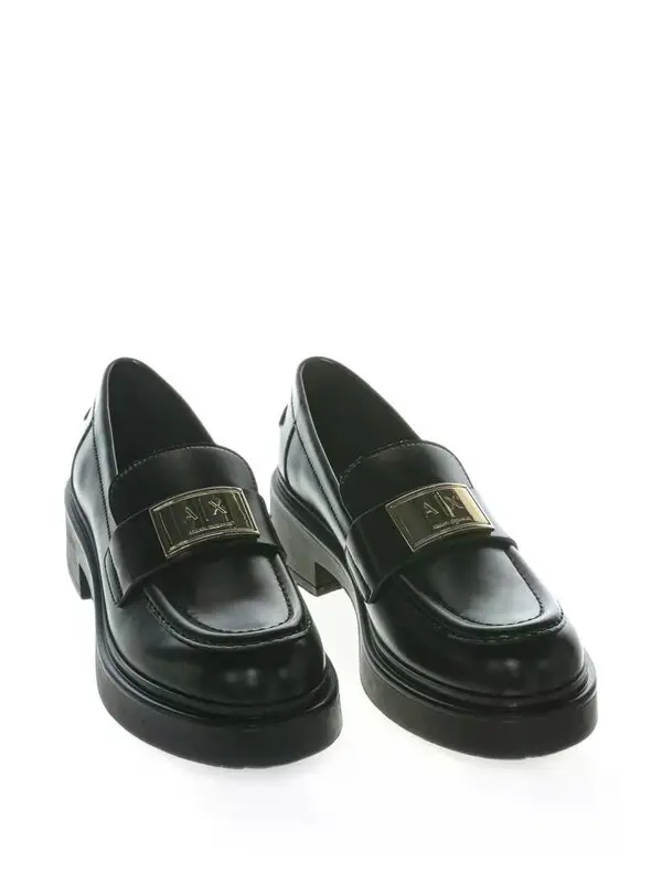 Armani Exchange Logo-plaque Chunky-sole Loafers