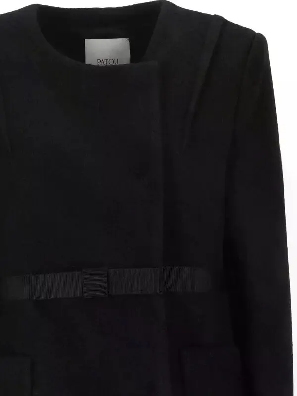 PATOU Bow-detail Virgin Wool Jacket