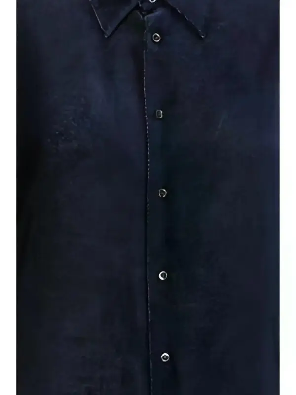Giorgio Armani Devoré Velvet-twill Shirt