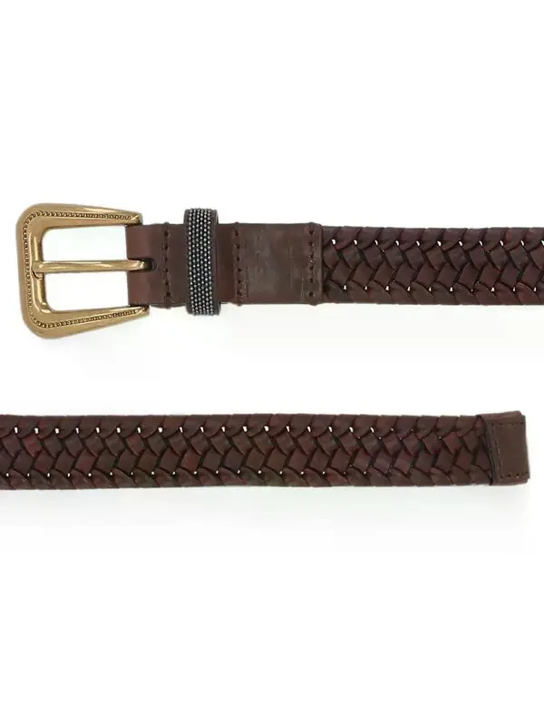 Brunello Cucinelli Braided Leather Belt