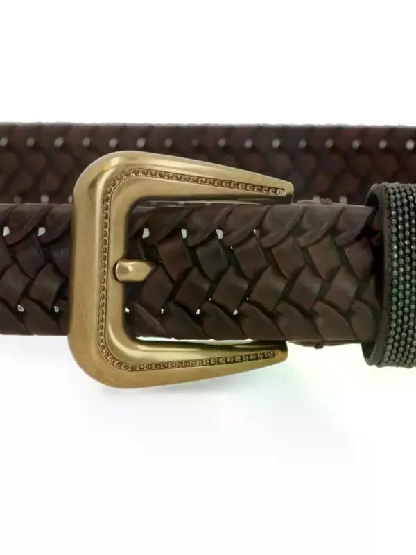Brunello Cucinelli Braided Leather Belt