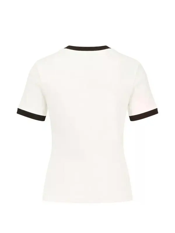 SAMSOE SAMSOE Sabond Ss 15318 Logo-print Ringer T-shirt