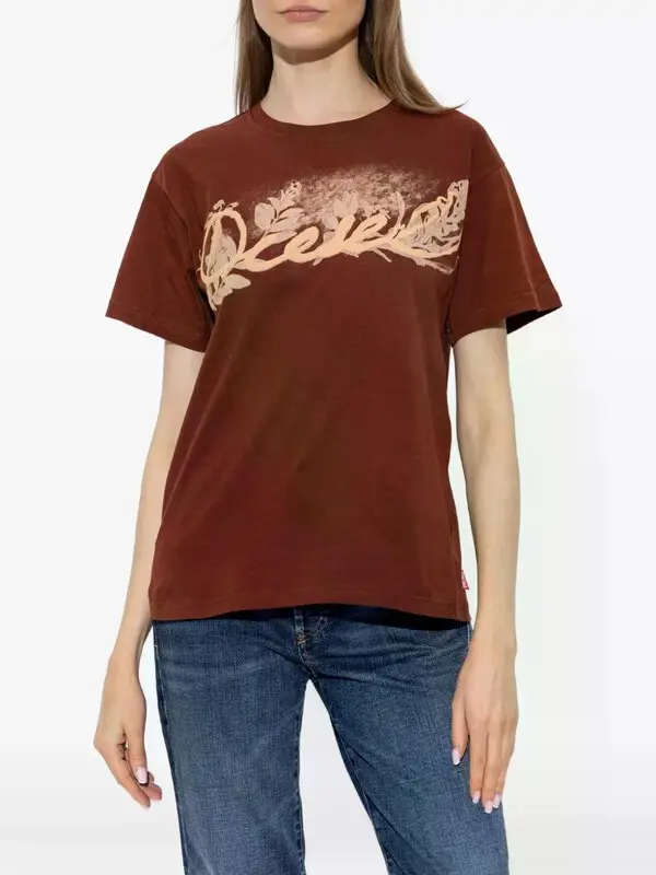 DIESEL® Logo-print T-shirt - Brown