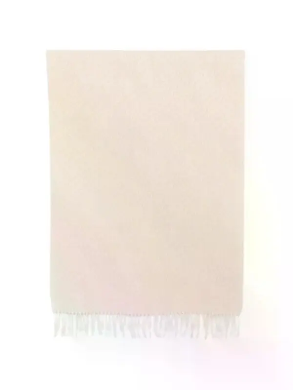Liu Jo Monogram-pattern Fringed Scarf - Neutrals