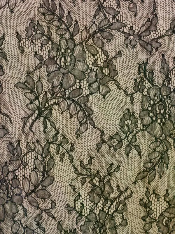 Alessandra Rich Chantilly Lace Overlay Halterneck Maxi Dress