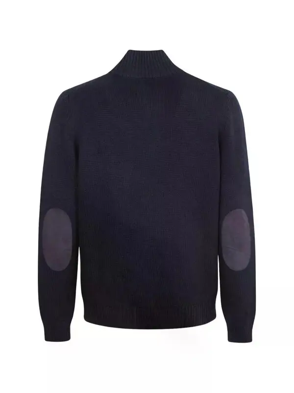 FAY Hook-fastening Elbow-patch Sweater