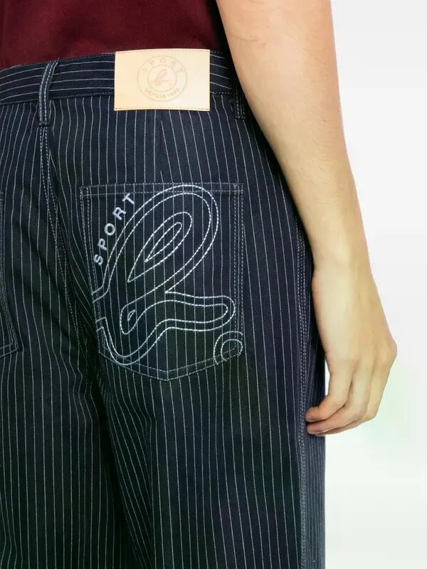 AGNES B. Logo-embroidered Trousers