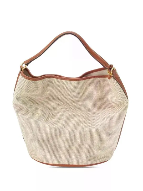 Celine 2000-2026 Medium Canvas Bucket 16 Satchel