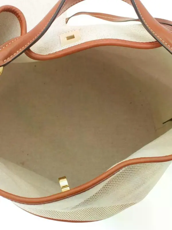 Celine 2000-2026 Medium Canvas Bucket 16 Satchel