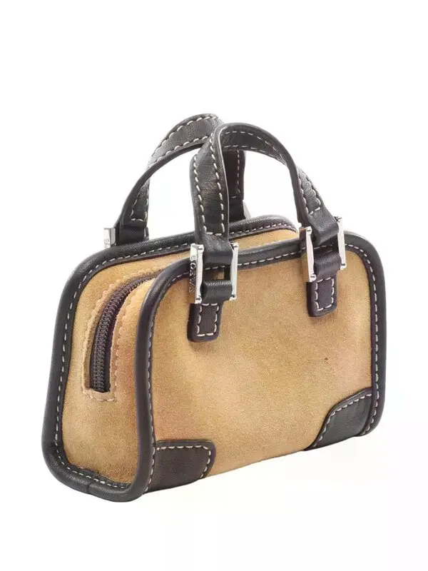 Loewe 2010-2026 Micro Mini Suede Amazona Handbag