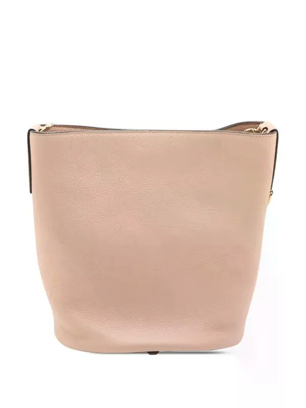 FERRAGAMO 2018-2026 Leather Gancini Bucket Bag Shoulder Bag