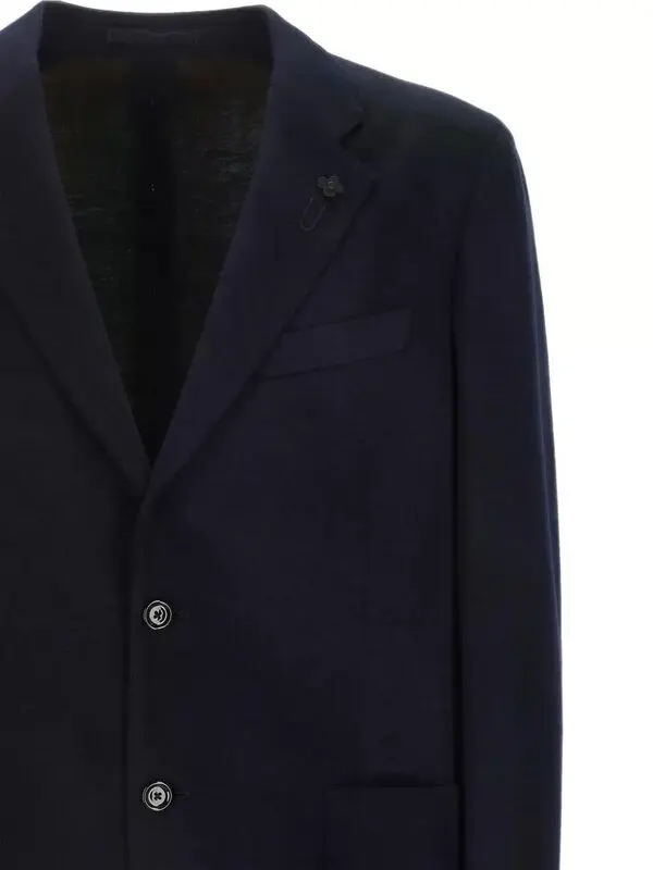 LARDINI Flower-patch Single-breasted Blazer