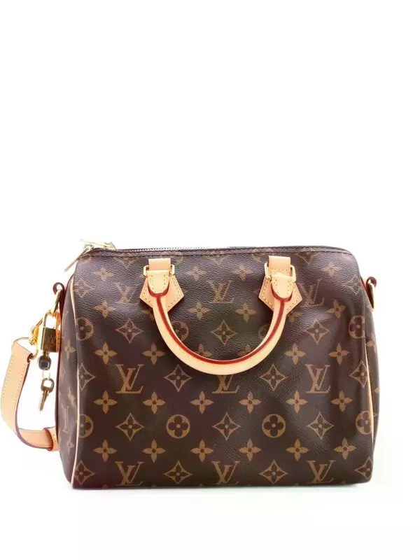 LOUIS VUITTON Speedy Bandouliere Bag Monogram Canvas 25 Satchel - Brown
