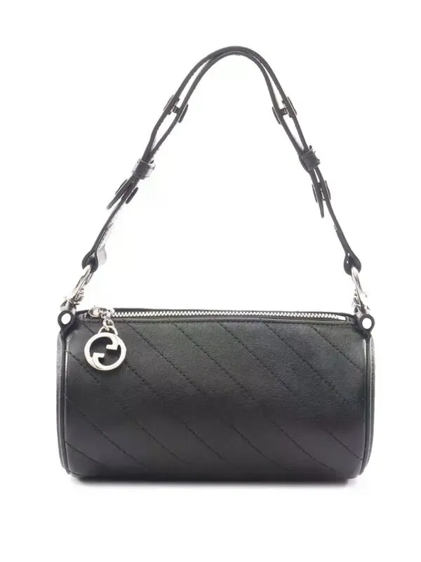 Gucci 2000-2015 Mini Leather Blondie Barrel Shoulder Bag - Black
