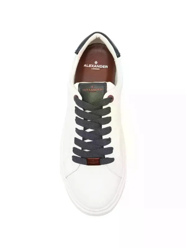 ALEXANDER SMITH Logo-print Leather Sneakers