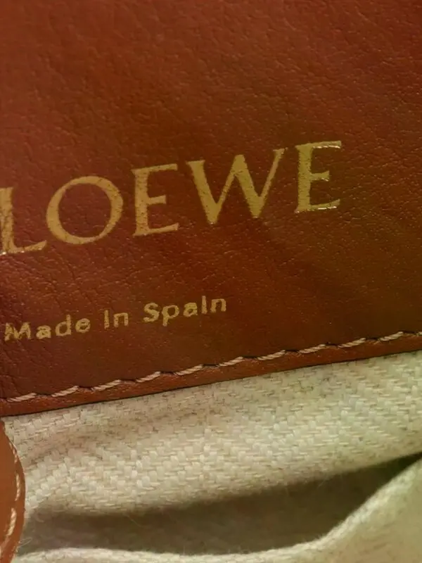 Loewe 2010-2026 Mini Leather And Canvas Hammock Bag Satchel
