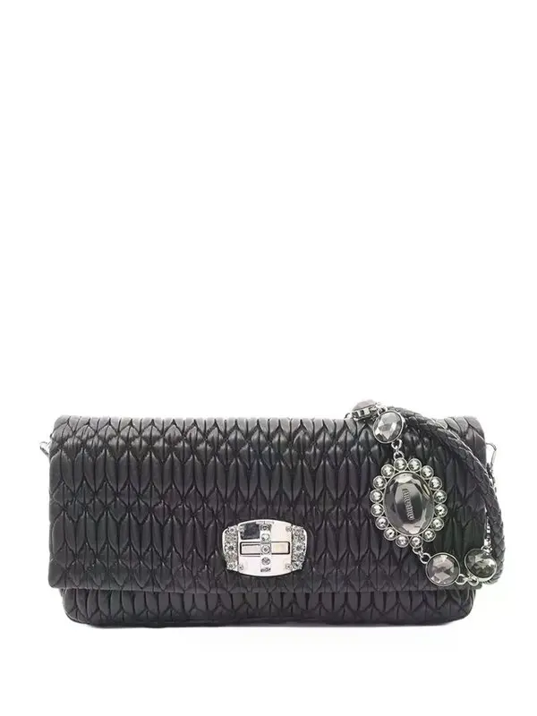 Miu Miu 2010-2026 Matelasse Nappa Crystal Chain Satchel