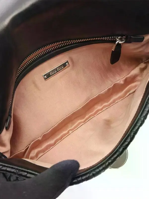 Miu Miu 2010-2026 Matelasse Nappa Crystal Chain Satchel