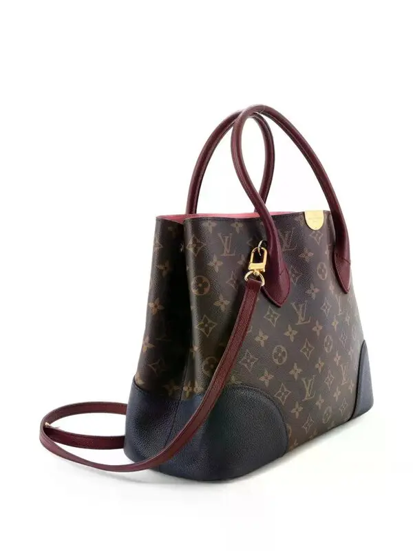 LOUIS VUITTON Monogram Canvas And Leather Flandrin Handbag Tote Bag - Blue