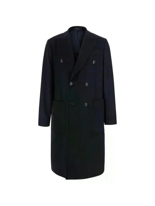 Emporio Armani Double-breasted Peak-lapel Coat