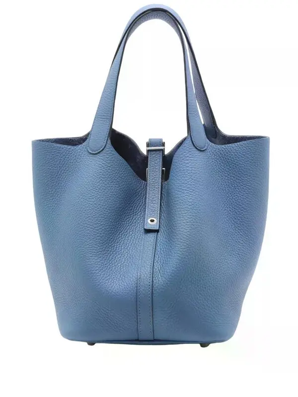 Hermès Clemence Picotin Lock 22 Handbag - Blue
