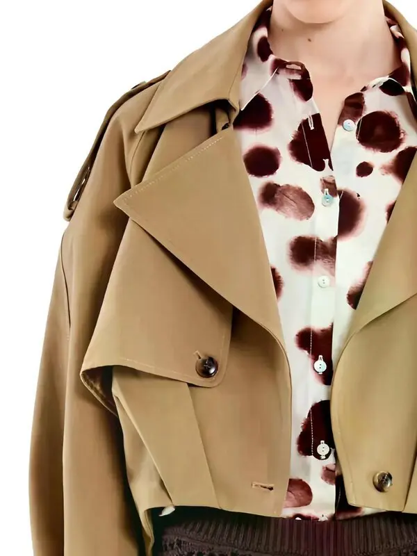 VICOLO Epaulette-detail Trench Coat