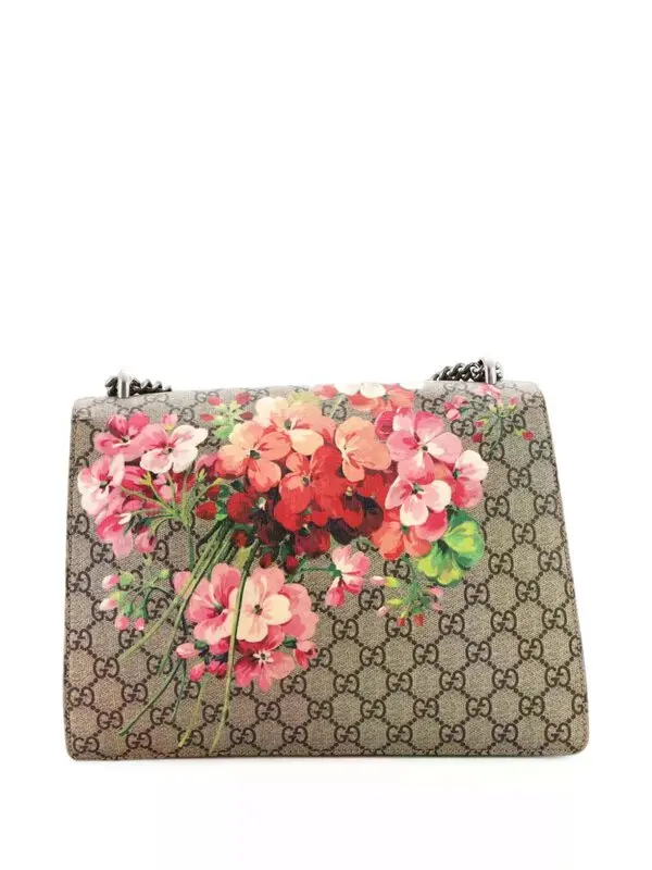 Gucci Dionysus Bag Blooms Print Gg Coated Canvas Medium Shoulder Bag - Brown