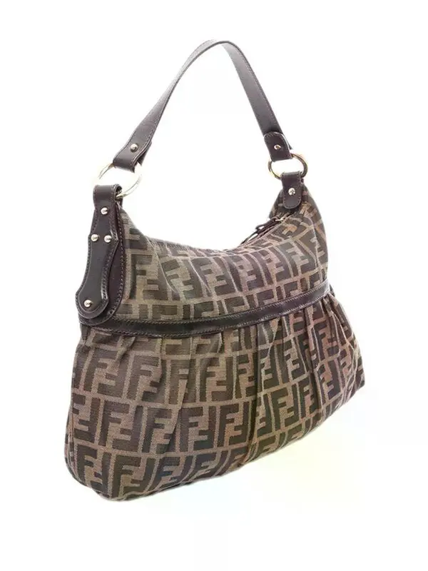 Fendi 2000-2010 Zucca Canvas Chef Shoulder Bag
