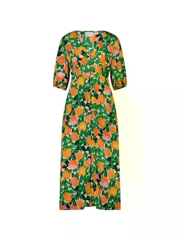 FABIENNE CHAPOT Ana Fruit-print Midi Dress