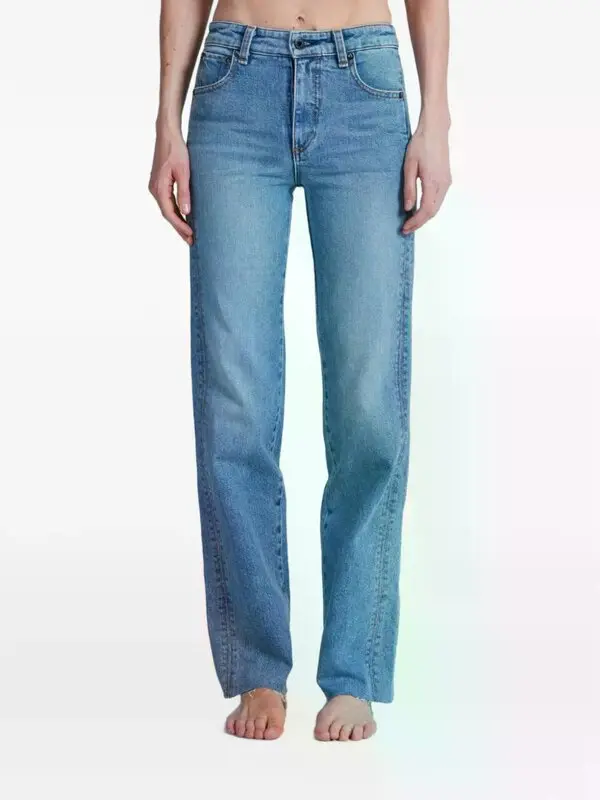 ASKK NY Edge Raw-cut Side-stripe Jeans