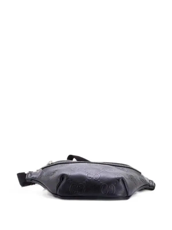 Gucci Gg Embossed Perforated Leather Small Belt Bag
