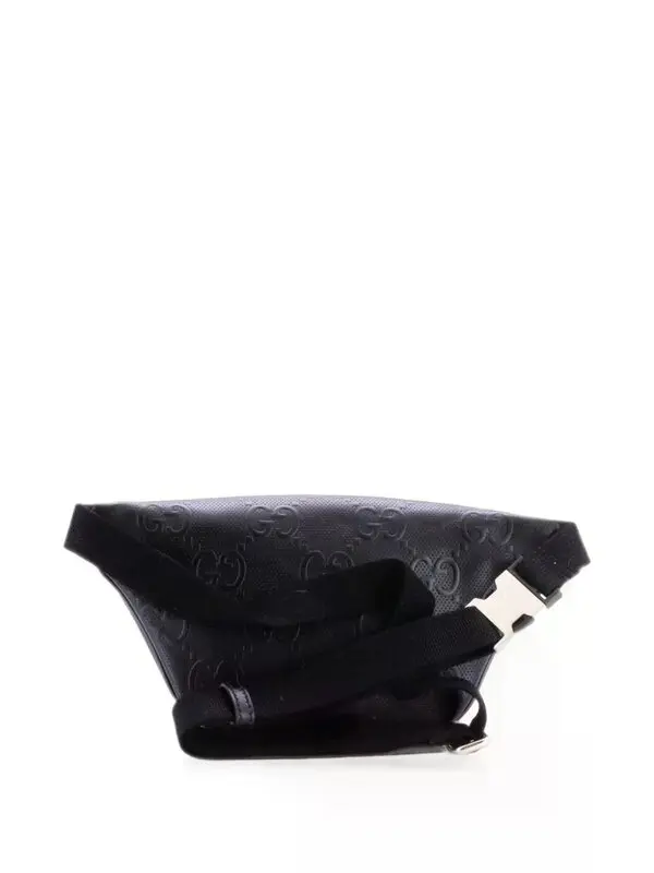 Gucci Gg Embossed Perforated Leather Small Belt Bag