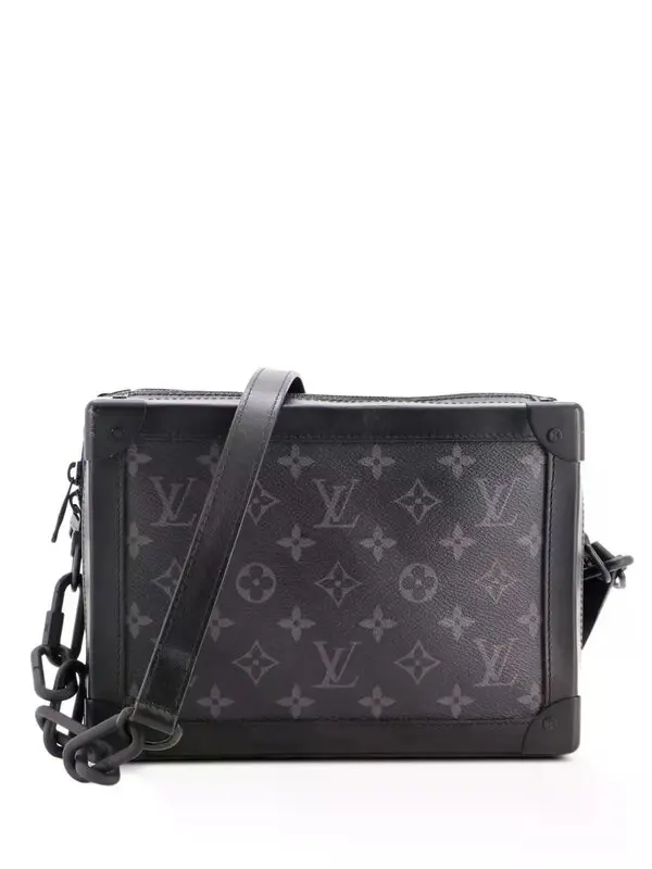 LOUIS VUITTON Soft Trunk Bag Monogram Eclipse Canvas Shoulder Bag - Black