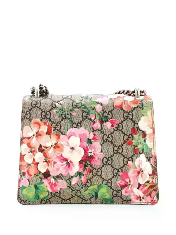 Gucci Dionysus Bag Blooms Print Gg Coated Canvas Mini Shoulder Bag - Brown