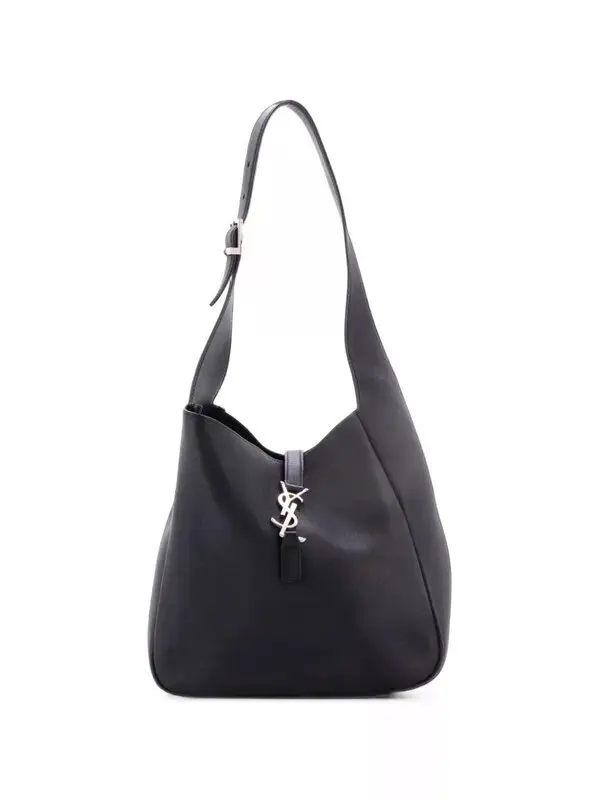 Saint Laurent Le 5 A 7 Supple Leather Small Hobo Bag - Black